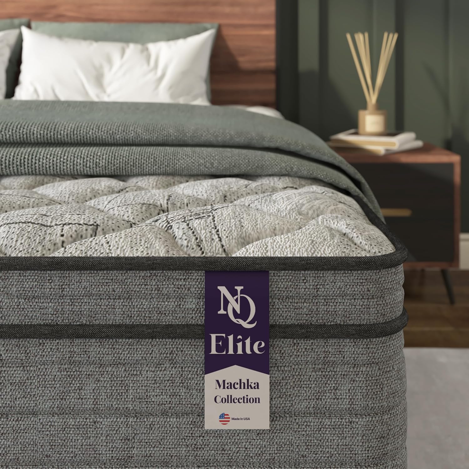 NapQueen Elite Series Machka Pillow Top Mattress, Made in USA | NapQueen